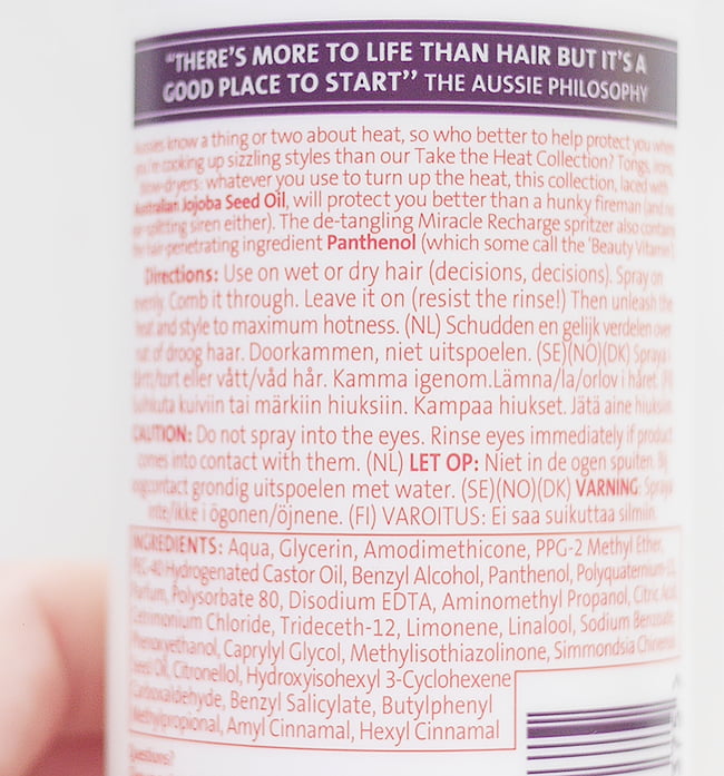 Aussie Miracle Recharge Leave-In Spray • Cynthia